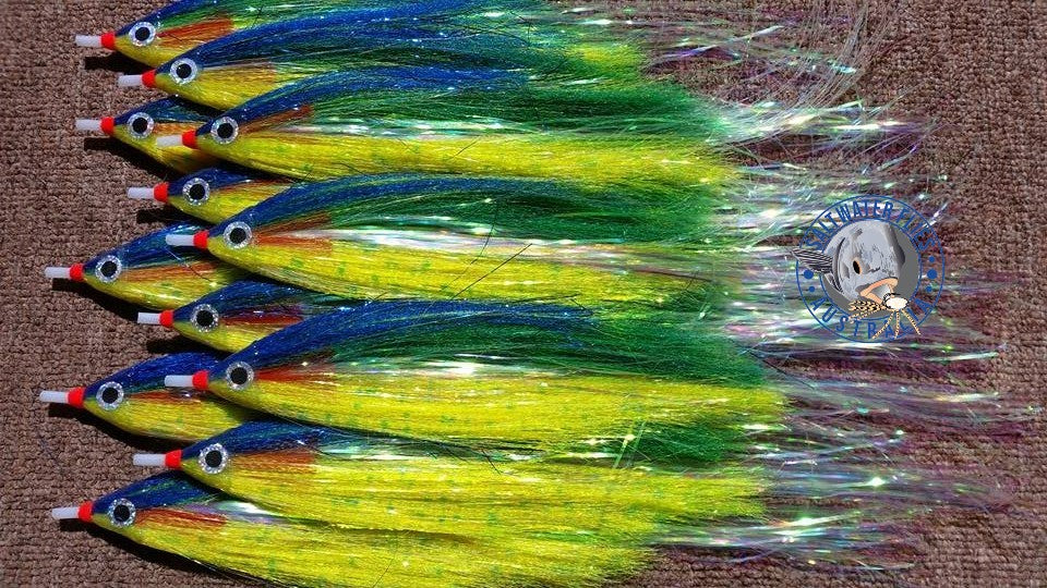 SPARDEAN 10" BILLFISH TUBE FLY - "MAHI MAHI/DOLPHIN FISH" – Saltwater ...