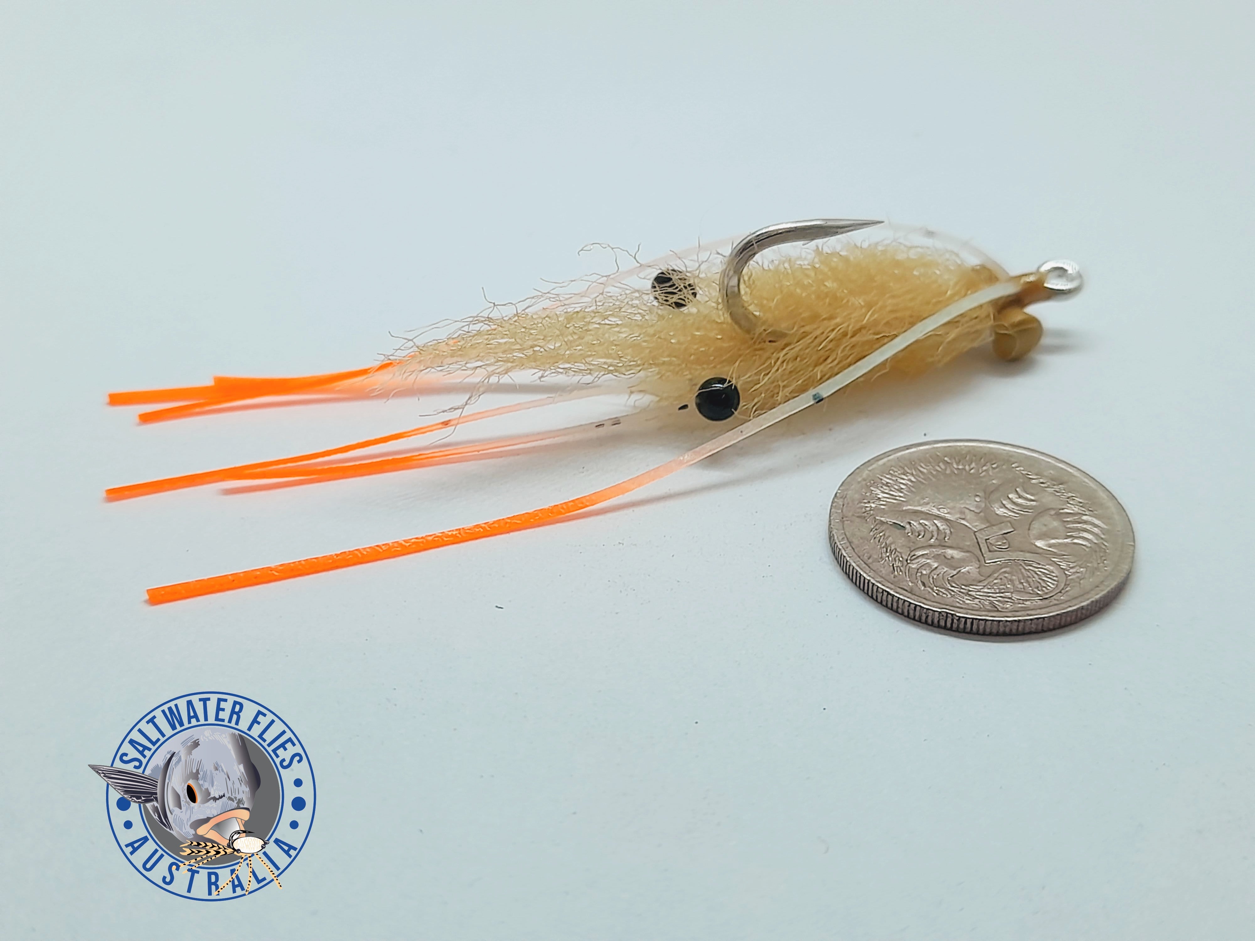 FLATS MANTIS SHRIMP FLY - TAN – Saltwater Flies Australia