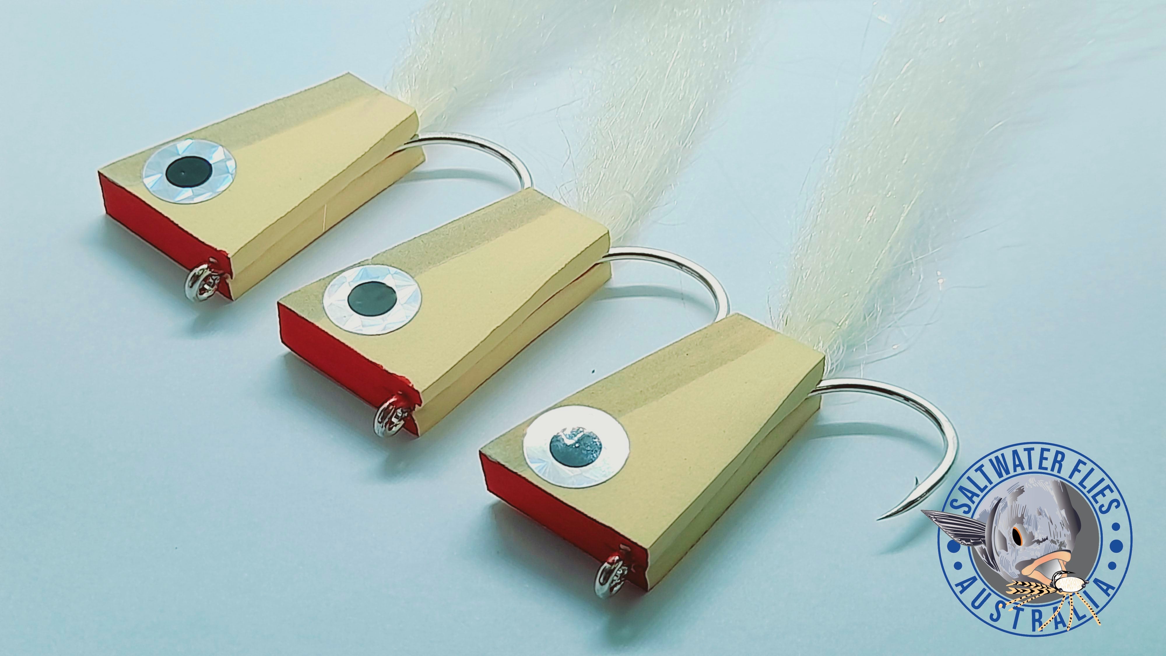 NYAP SURFACE POPPER FLY - SL12 4/0 - TAN – Saltwater Flies Australia