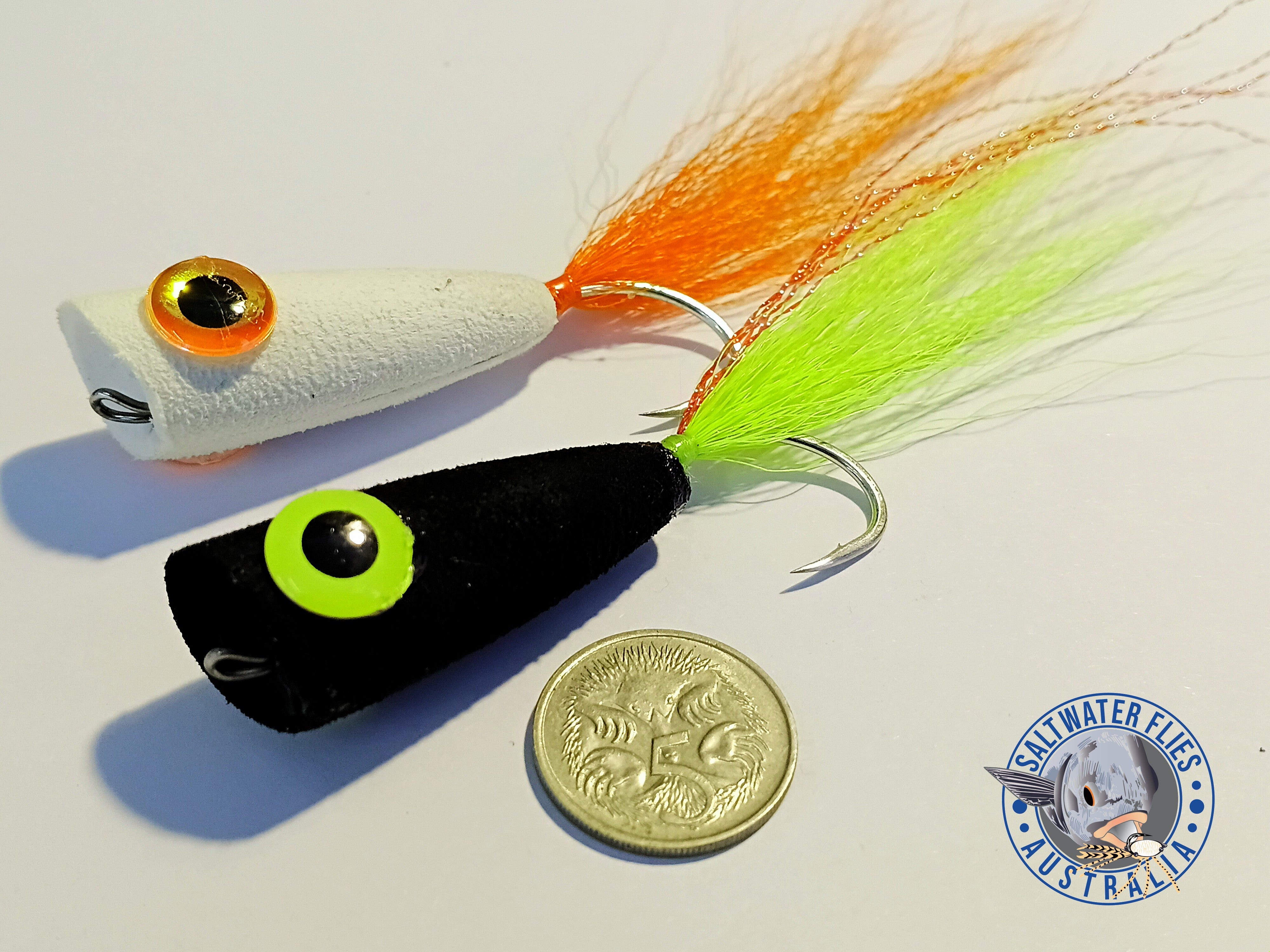 SURFACE POPPER FLY - SL12 2/0 - ONLY 1 BLACK POPPER LEFT! – Saltwater ...