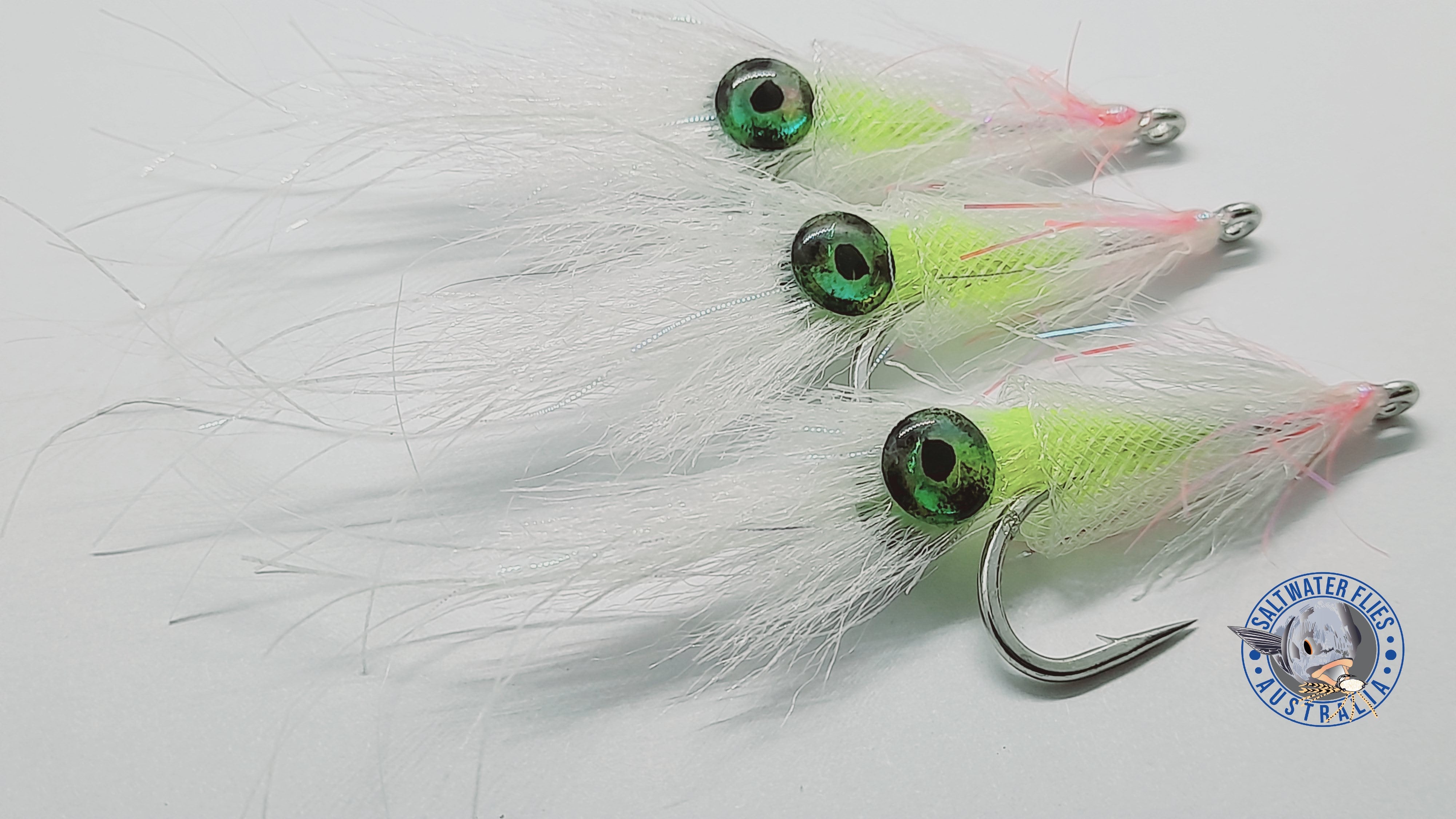 BABY SQUID FLY - GLOW IN THE DARK - SL11-3H 4/0 – Saltwater Flies Australia