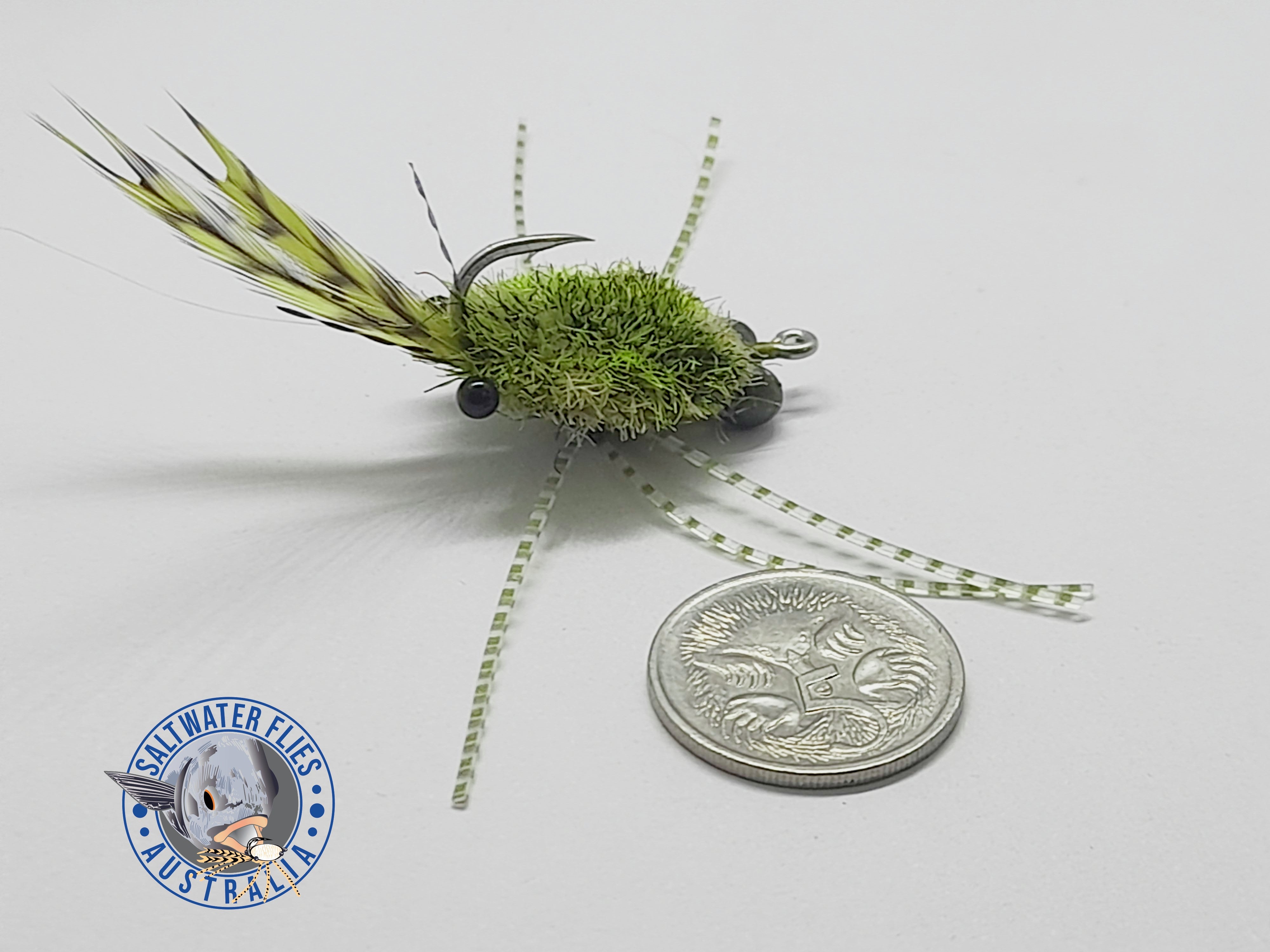 SPARWOLF PREDATOR CRAB FLY - SL12 #2 - CAMO – Saltwater Flies Australia