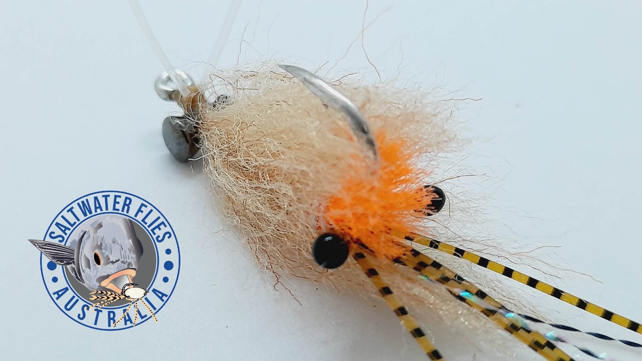 SPAWNING SHRIMP FLY - SL11-3H #4 - TAN - SMALL EYE – Saltwater Flies ...